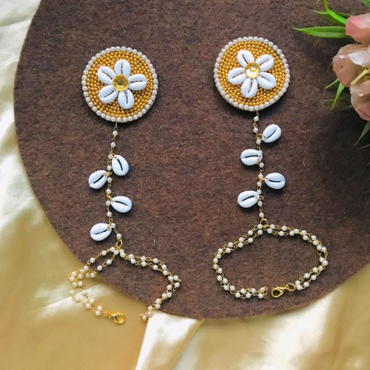 Sea Shell Hathphool – pinakitraditional